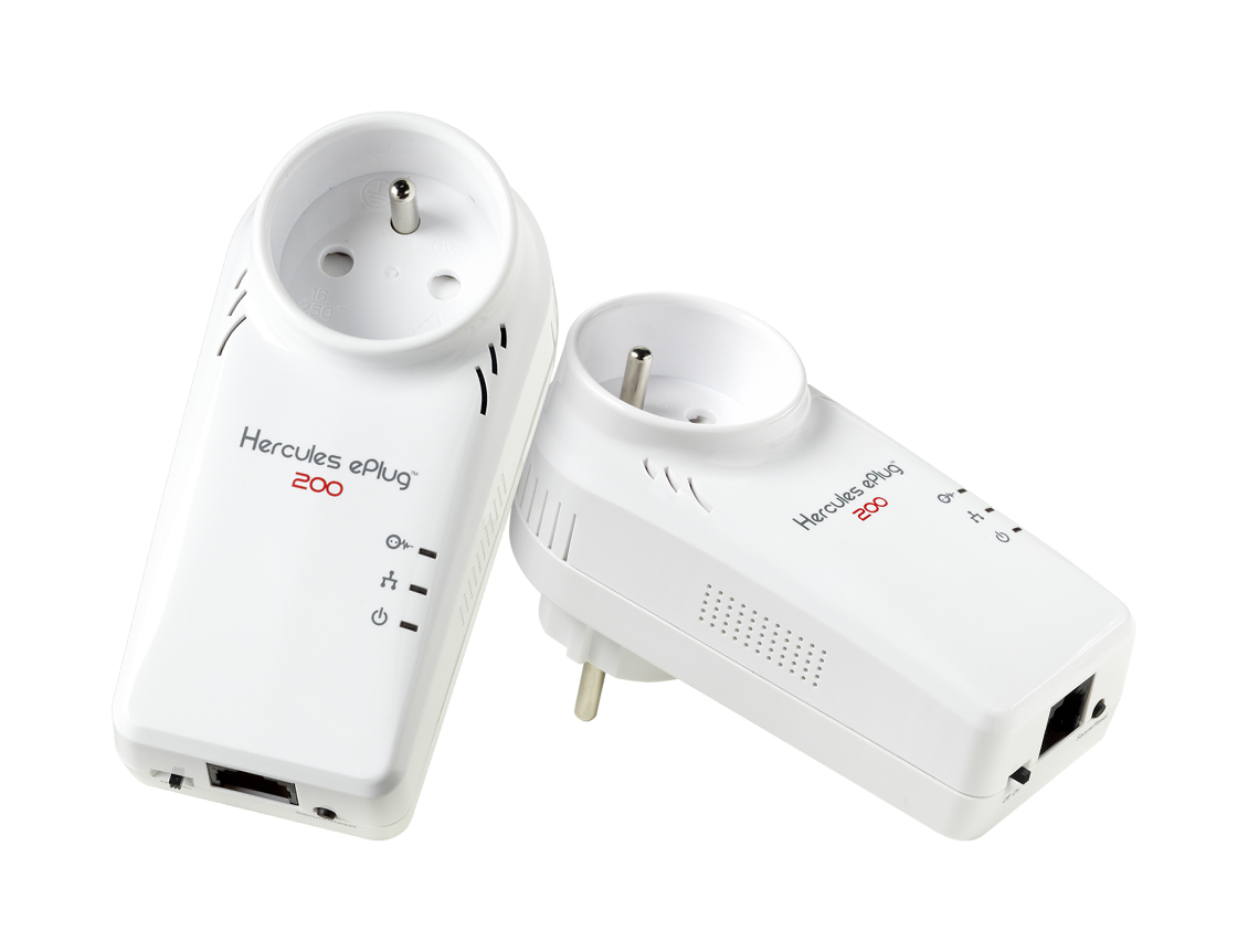 Hercules lancia ePlug 200, adattatore Power Line compatto con presa ...